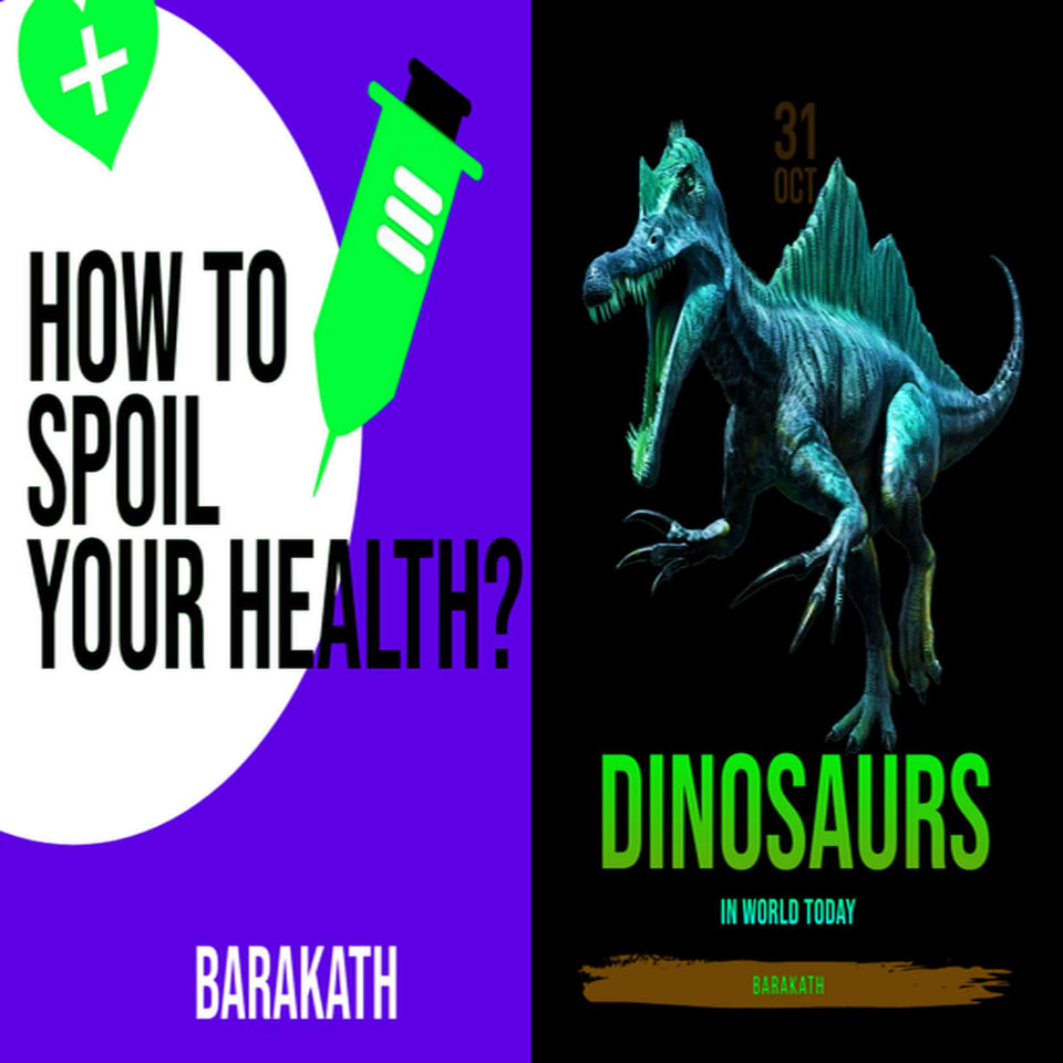 How to spoil your health? Dinosaurs in world today. by Barakath - Audiobook