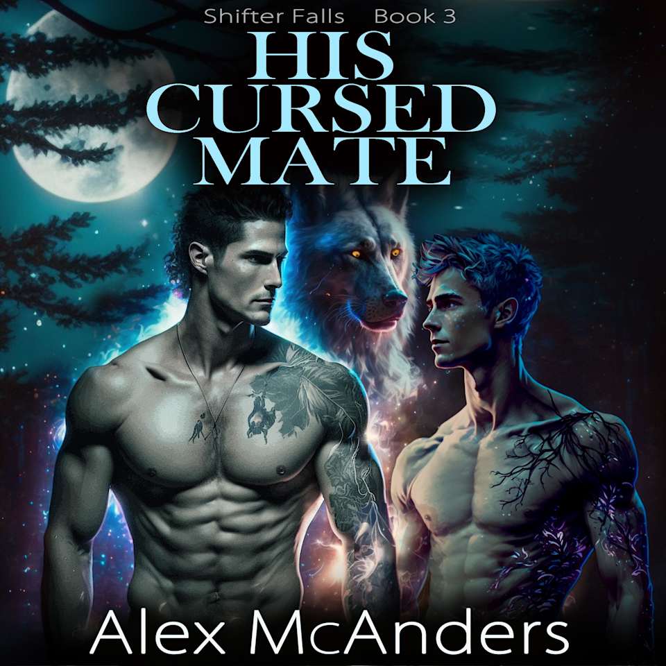 His Cursed Mate: MM Wolf Shifter Romance by Alex McAnders - Audiobook