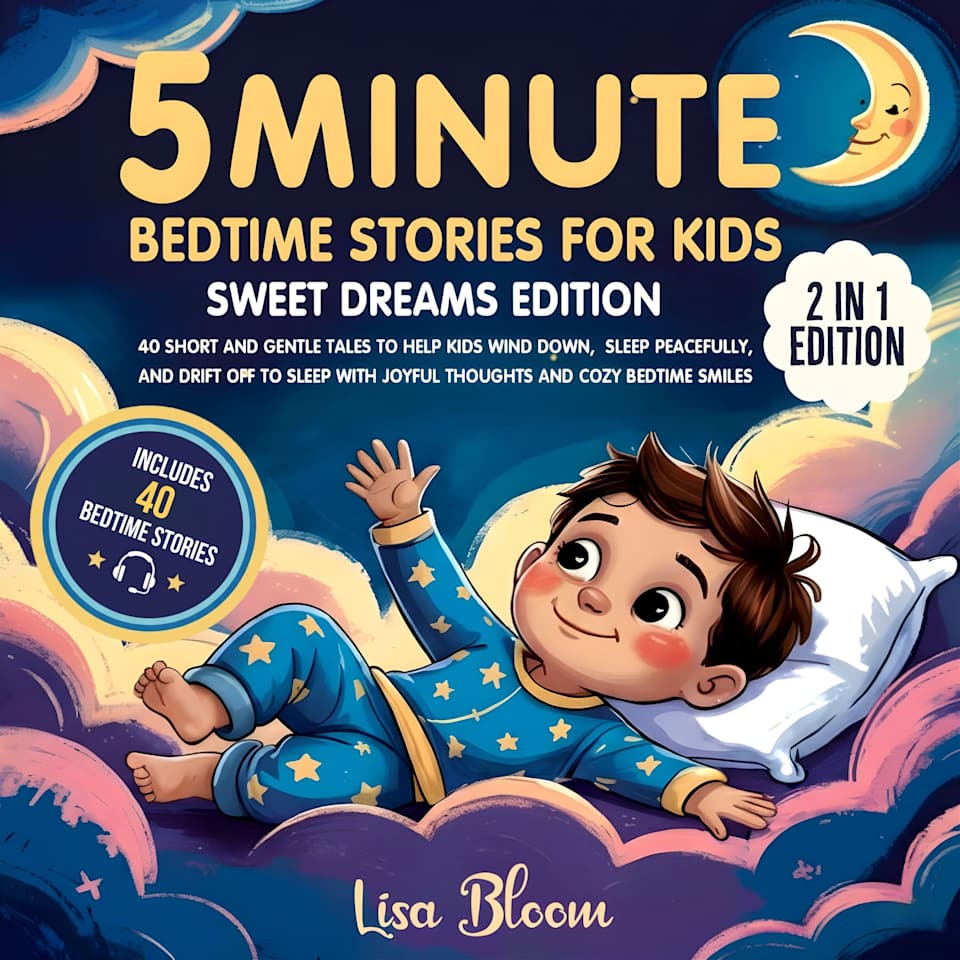 5-Minute Bedtime Stories for Kids by Lisa Bloom - Audiobook