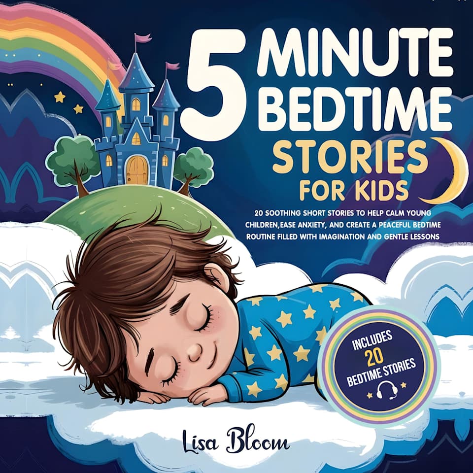 5-Minute Bedtime Stories for Kids by Lisa Bloom - Audiobook