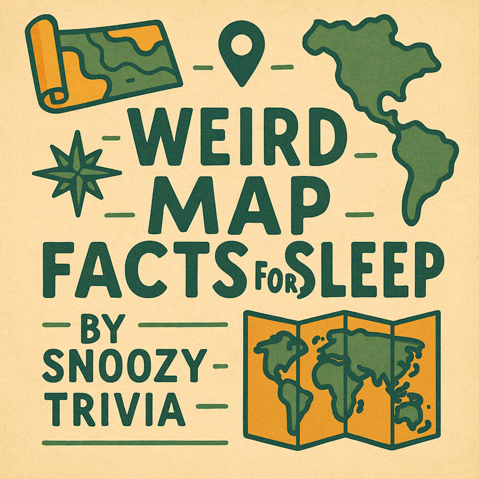 Weird Map Facts for Sleep by Snoozy Trivia - Audiobook