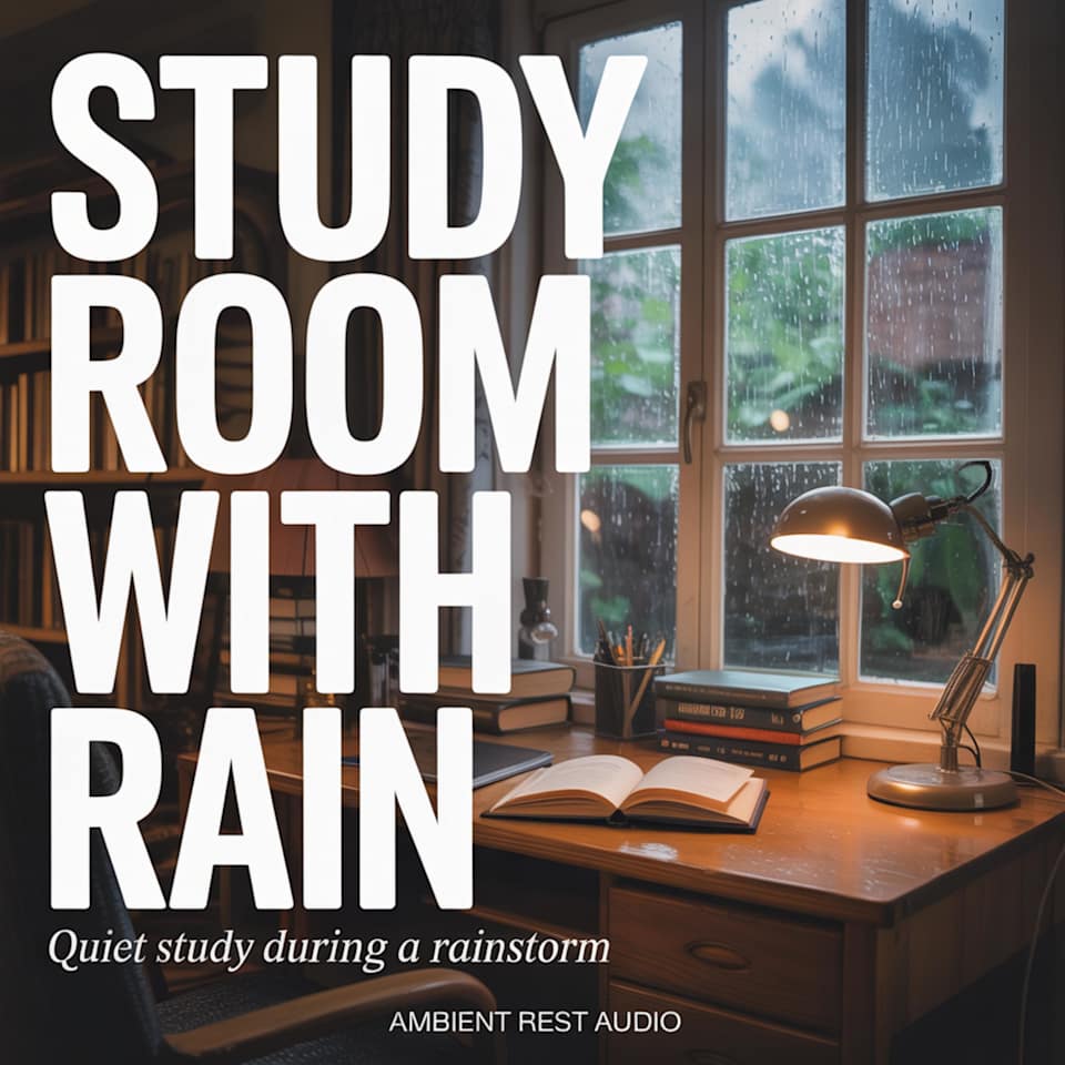 Study Room with Rain by Ambient Rest Audio - Audiobook