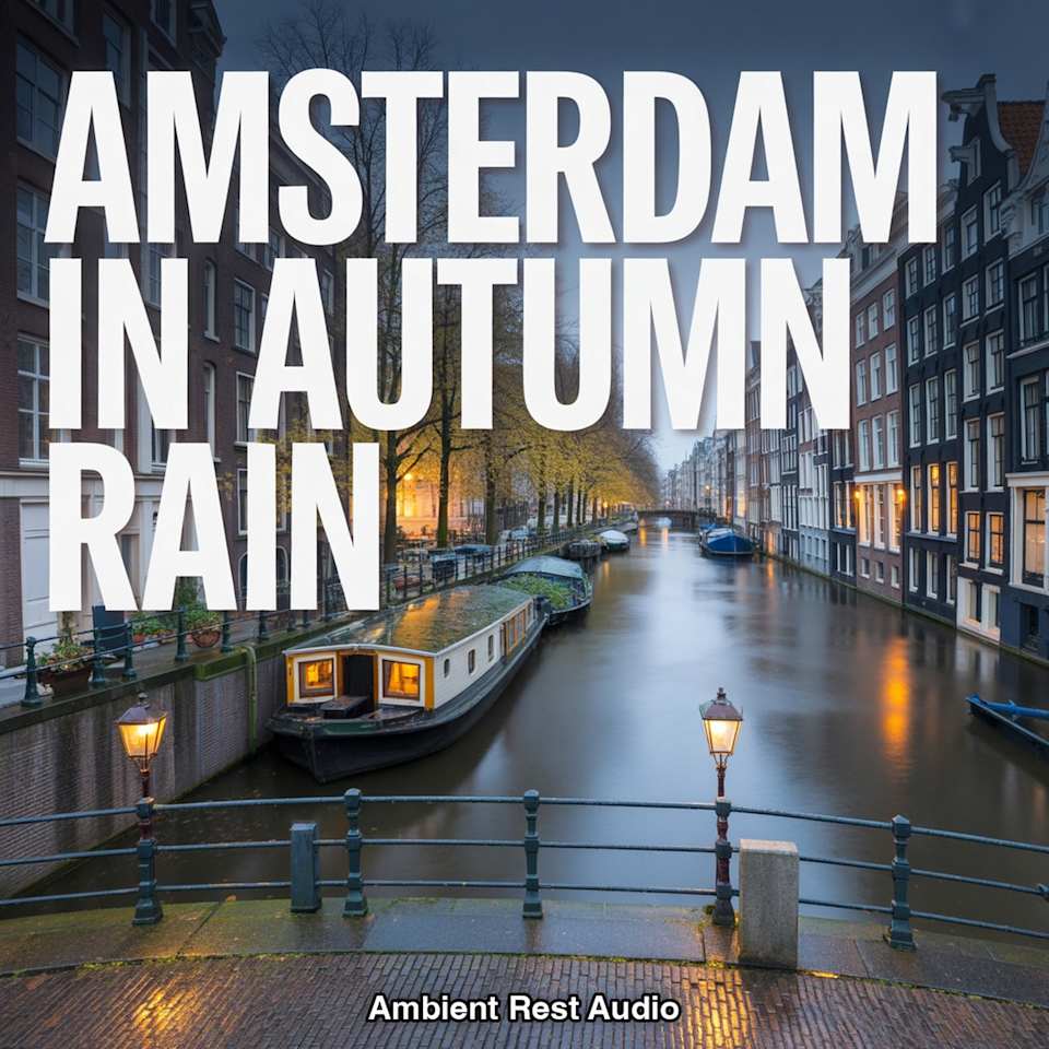 Amsterdam in Autumn Rain by Ambient Rest Audio - Audiobook