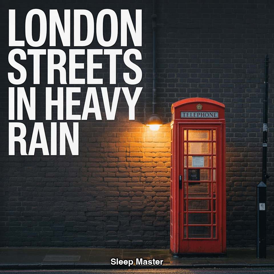 London Streets in Heavy Rain by Sleep Master - Audiobook